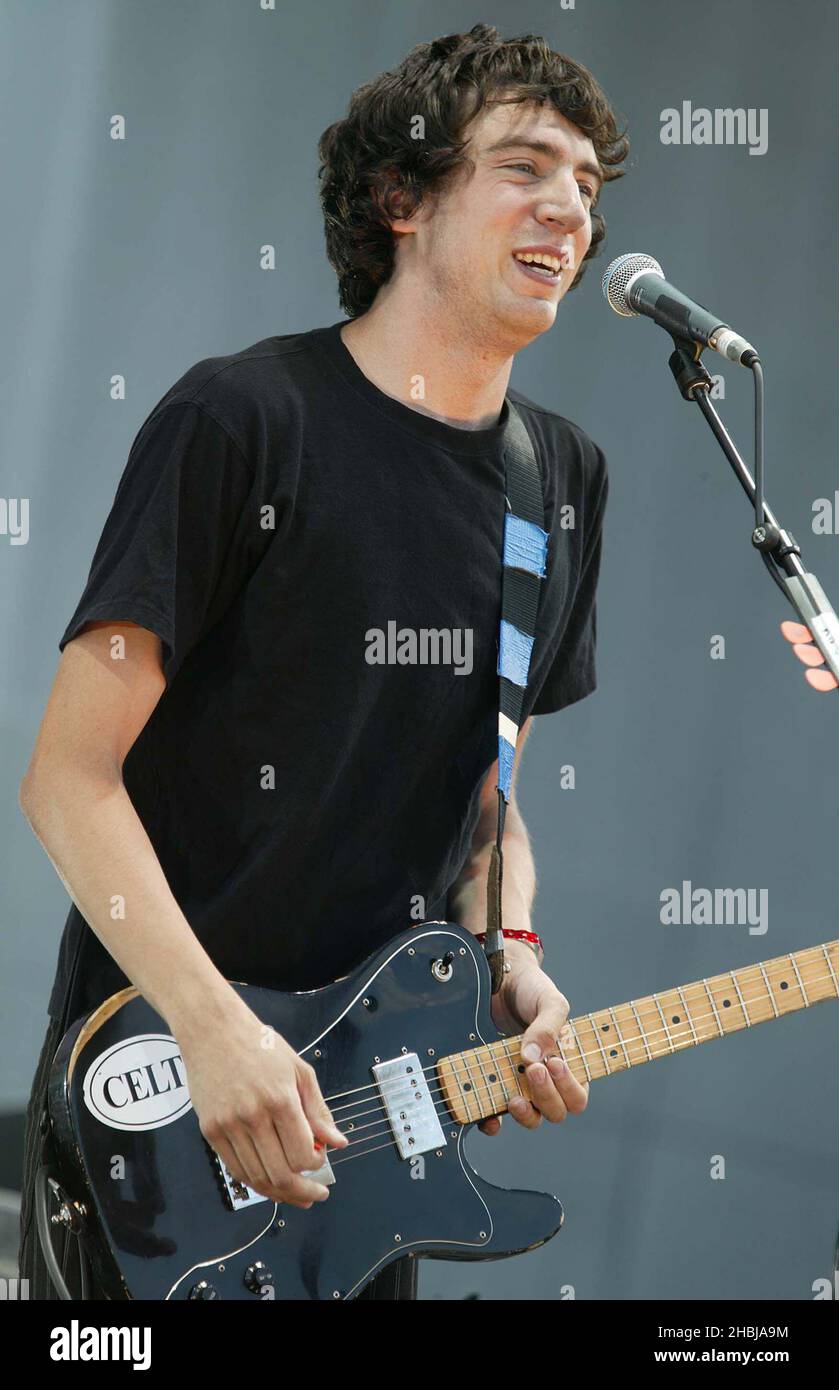 Snow Patrol perform live on stage at the Isle of Wight Festival in ...