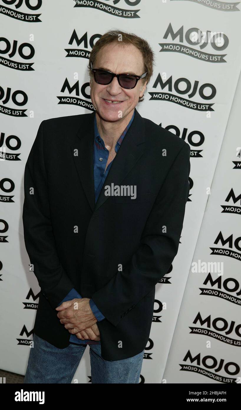 Ray Davies from The Kinks arriving at Mojo Awards at the Banqueting ...