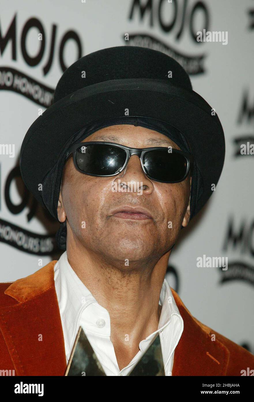 Arthur Lee from Love head shot posed in the Press room at Mojo Awards ...