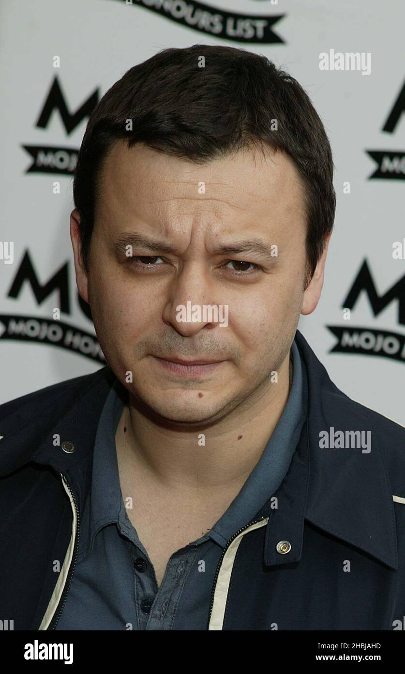 James Bradfield from the Manic Street Preachers arriving at Mojo Awards ...