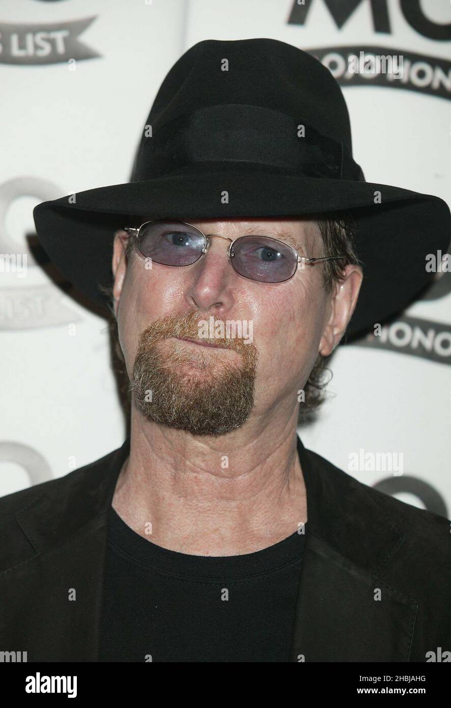 Roger McQuinn posed with the Award in the Press room at Mojo Awards at ...