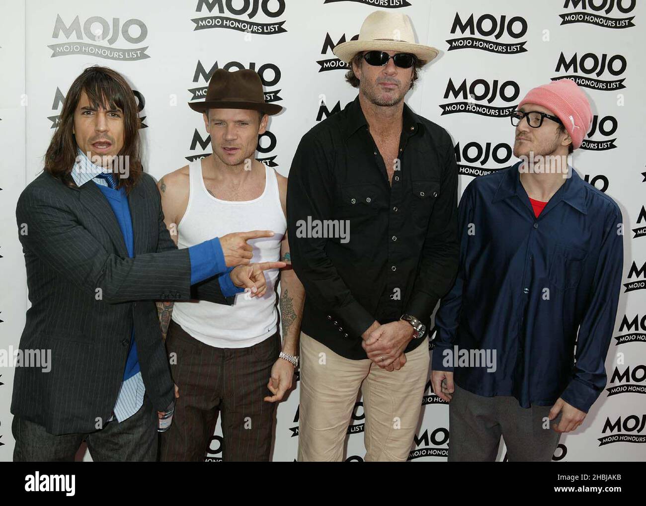 Red Hot Chili Peppers arriving at Mojo Awards at the Banqueting Hall in ...