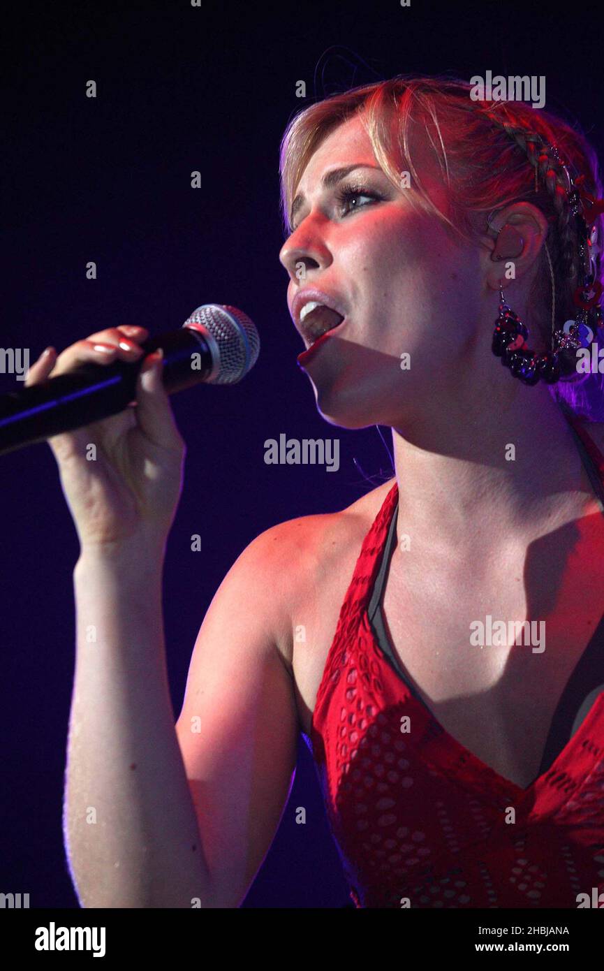 Natasha Bedingfield -sister of Daniel Bedingfield -performs on stage as ...
