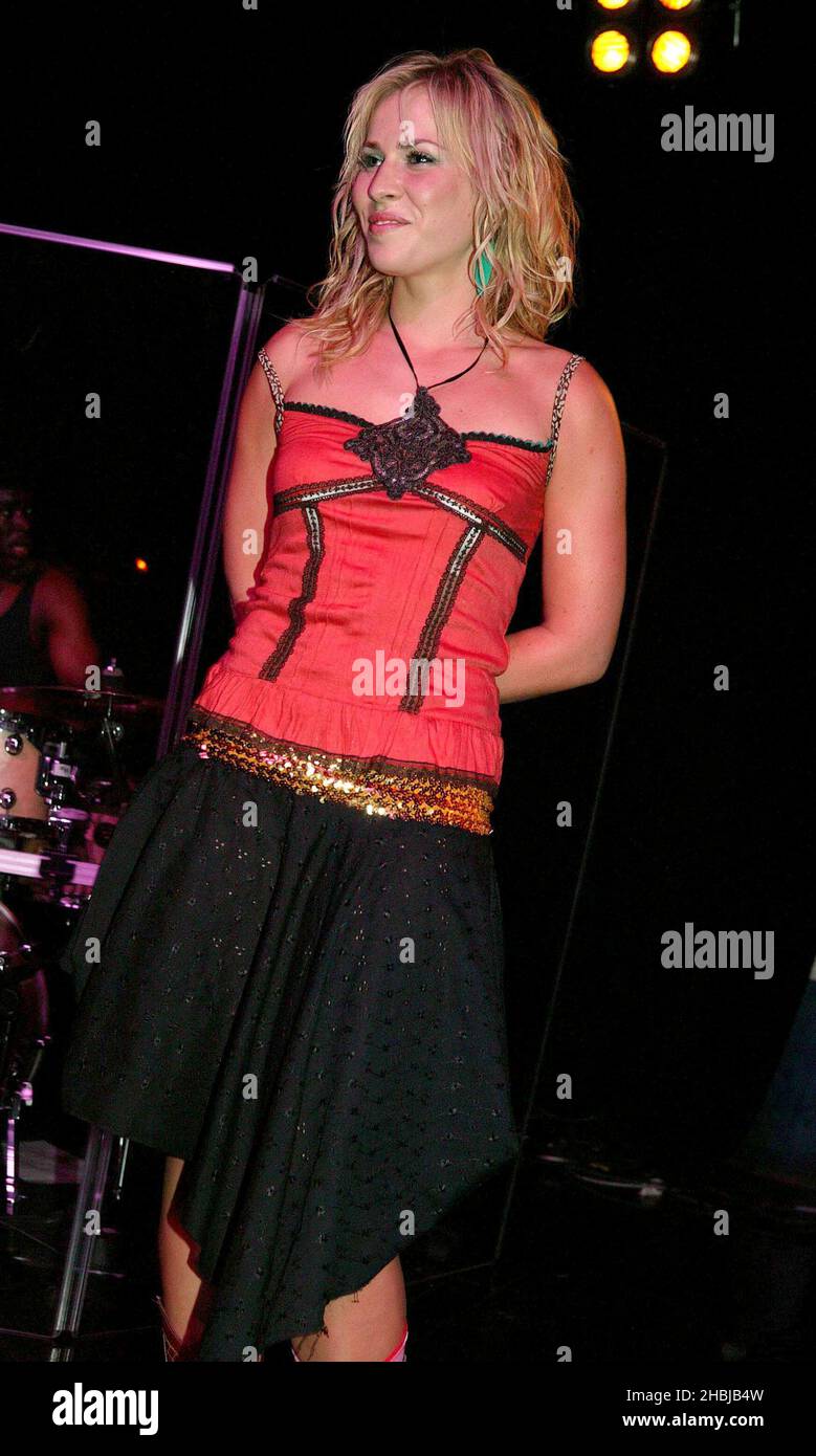 Natasha Bedingfield , sister of Daniel, performs live on stage at a low ...