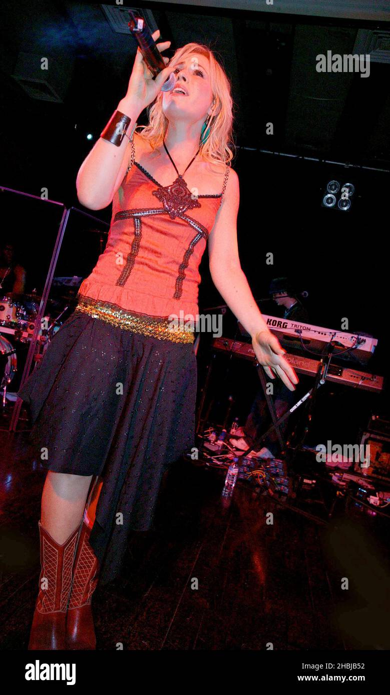 Natasha Bedingfield , sister of Daniel, performs live on stage at a low ...