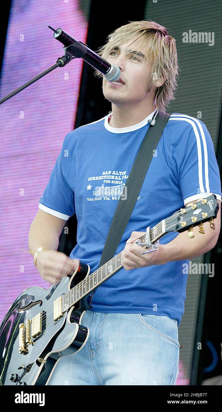 Charlie from Busted performing at the Princes Trust Capital FM Party ...