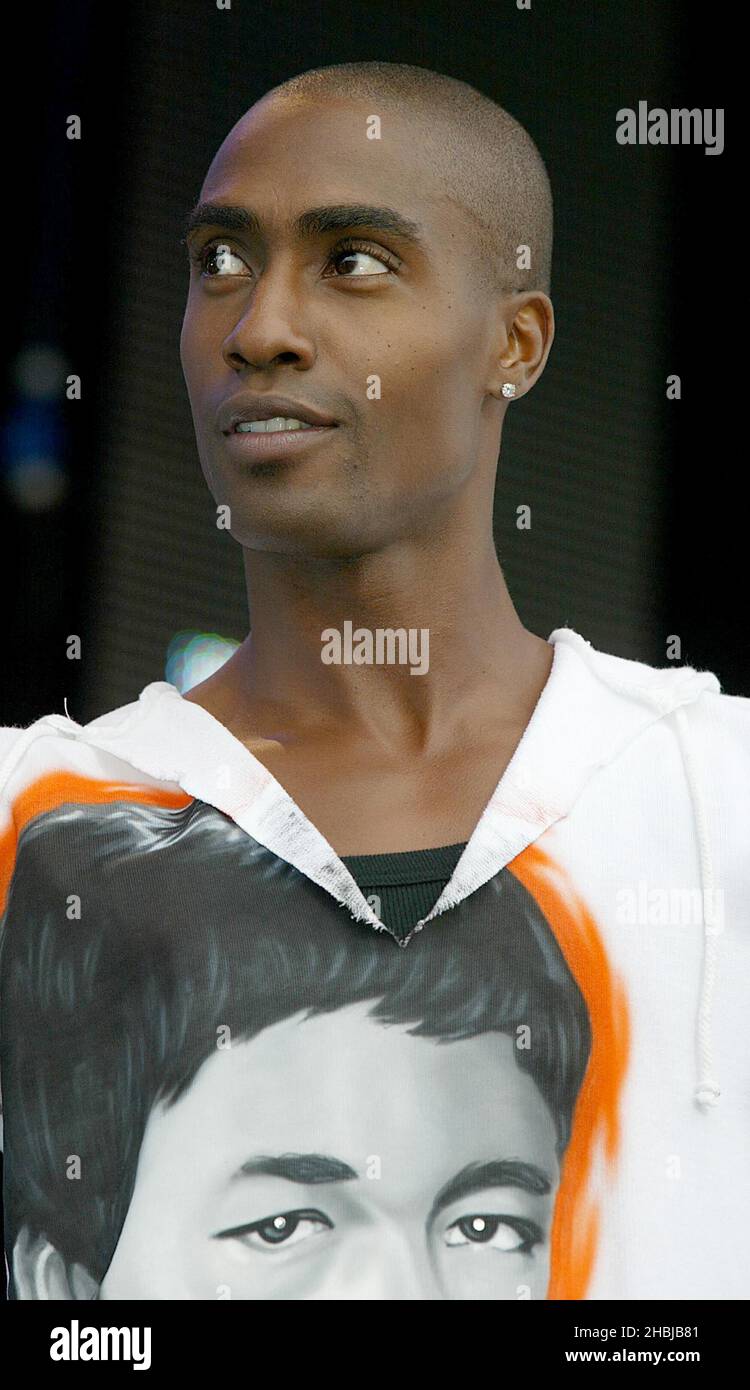 Simon Webbe from Blue performing at the Princes Trust Capital FM Party ...