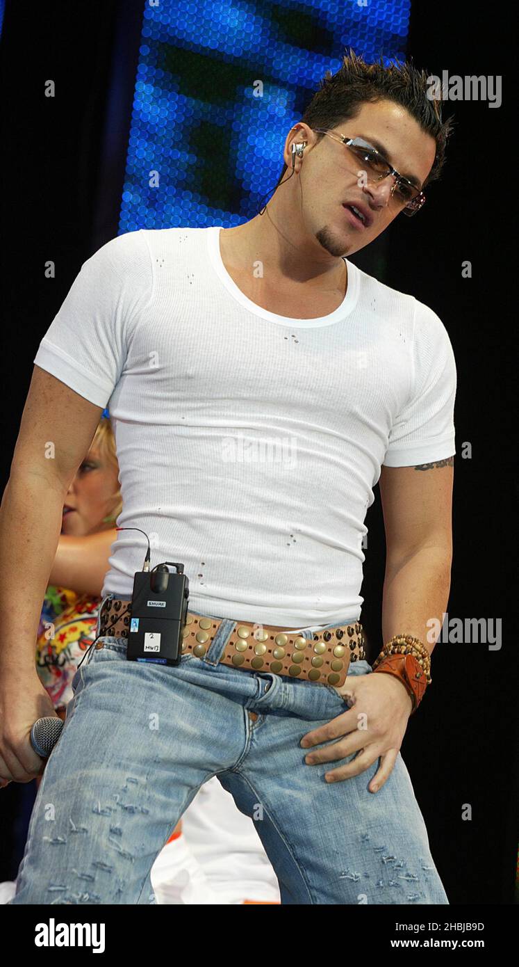 Peter Andre performing at the Princes Trust Capital FM Party, in the ...