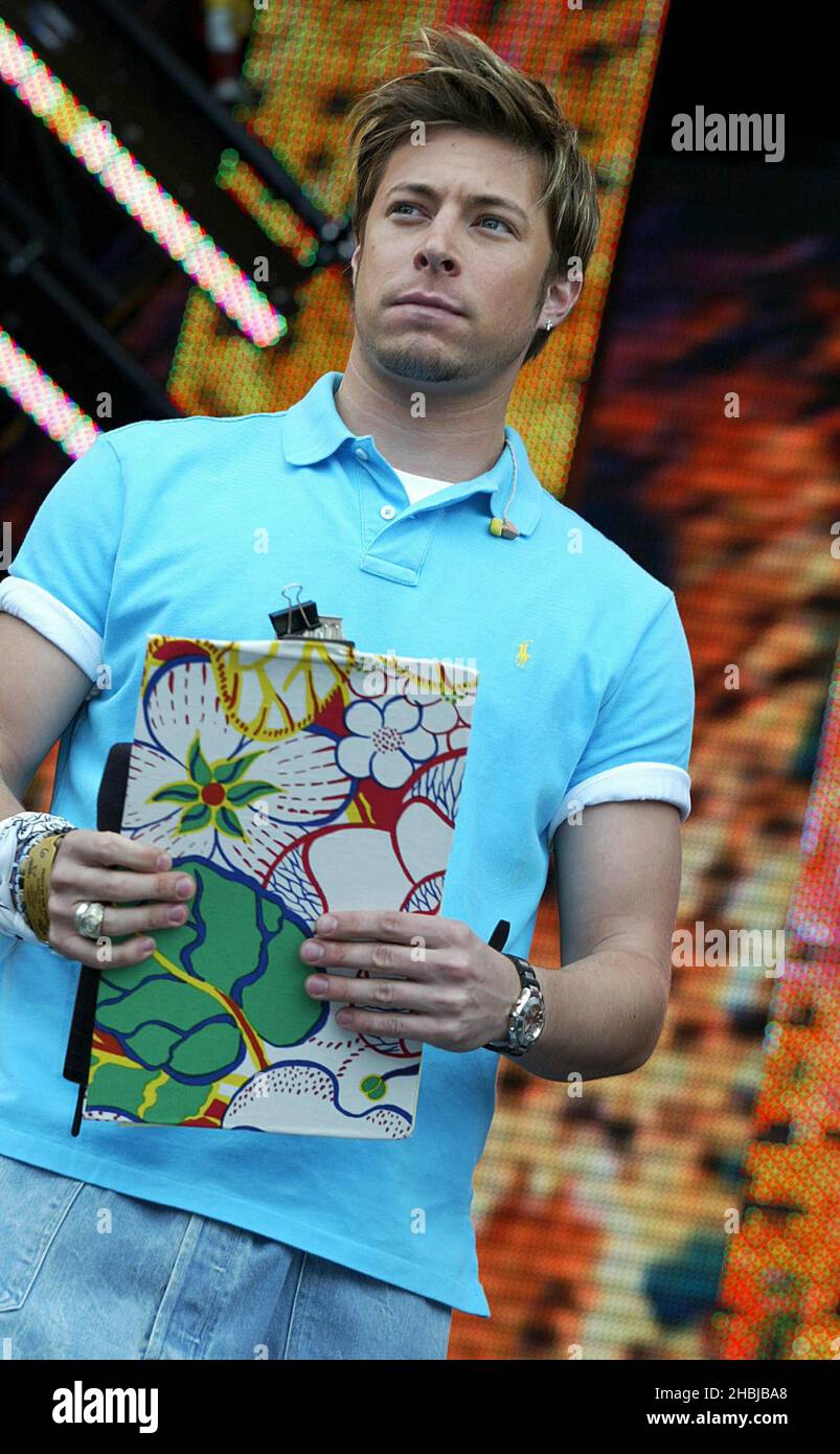 Duncan James from Blue performing at the Princes Trust Capital FM Party ...