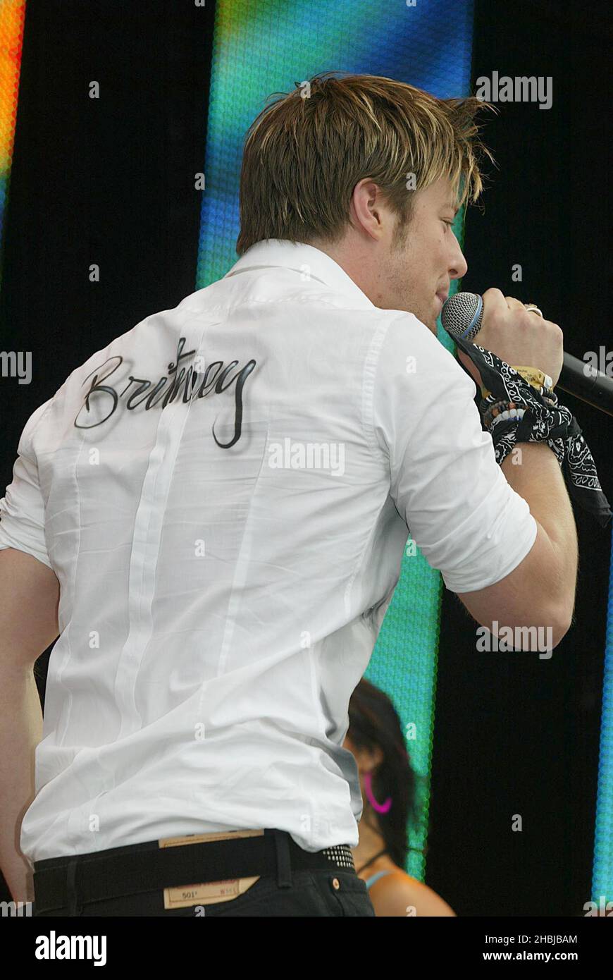 Duncan James from Blue performing at the Princes Trust Capital FM Party ...