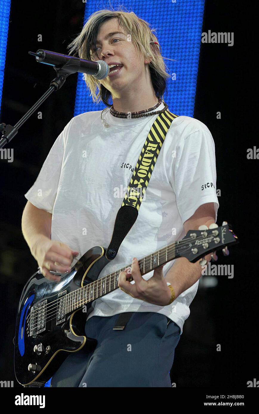 James from Busted performing at the Princes Trust Capital FM Party, in ...