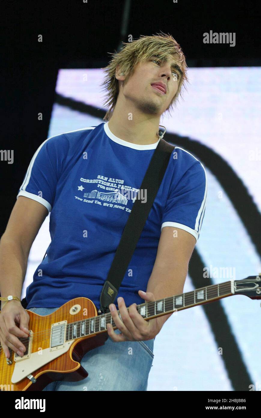 Charlie from Busted performing at the Princes Trust Capital FM Party ...