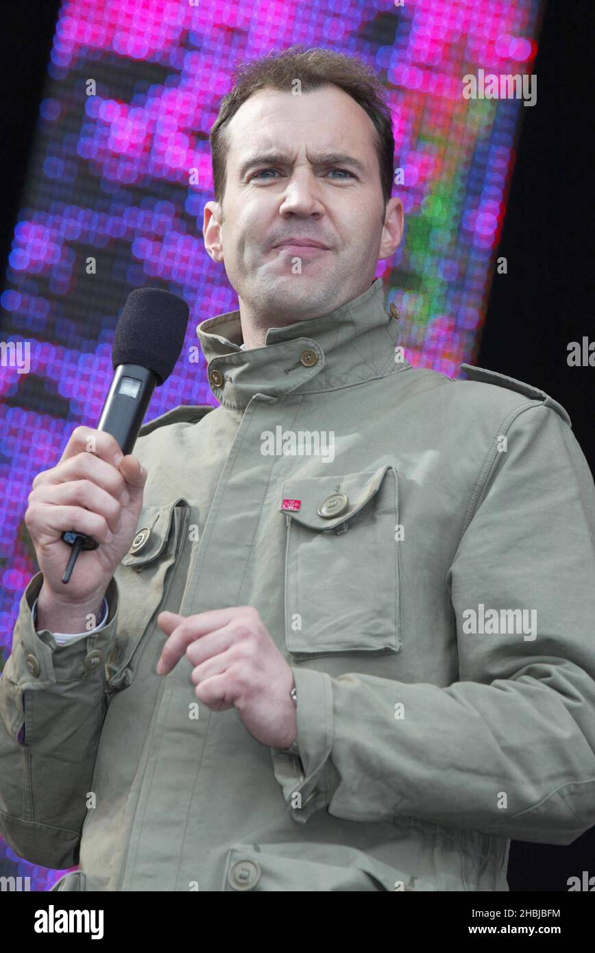 Johnny vaughan at the princes trust capital fm party hi-res stock ...