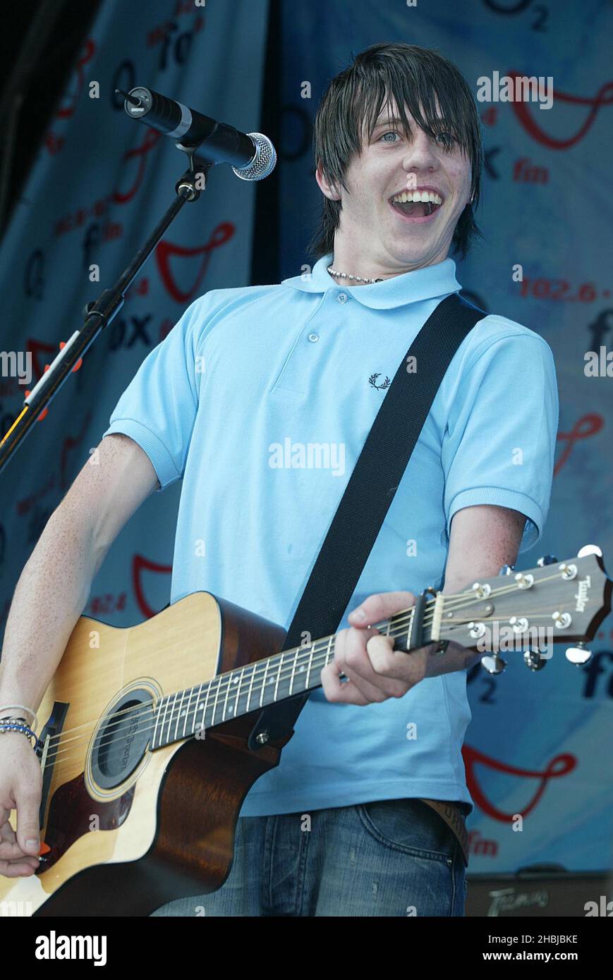 McFly performing live at the Fox FM party in the park Stock Photo - Alamy