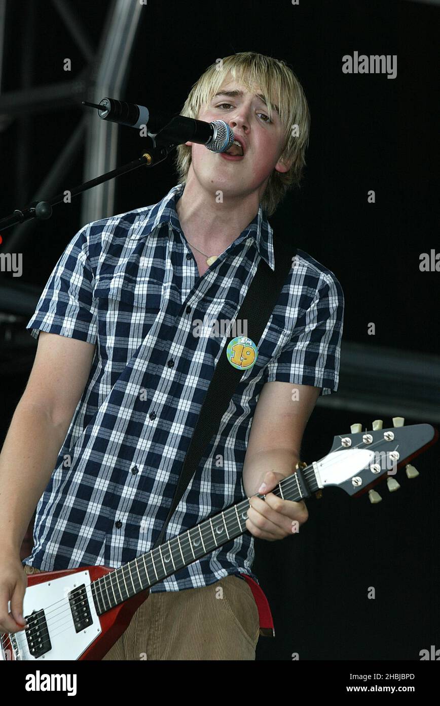 McFly perform live on stage at the Fox FM Party in the Park in ...