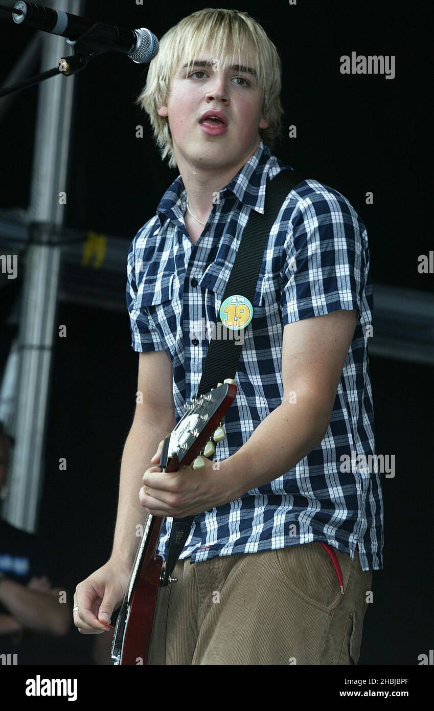 McFly perform live on stage at the Fox FM Party in the Park in ...