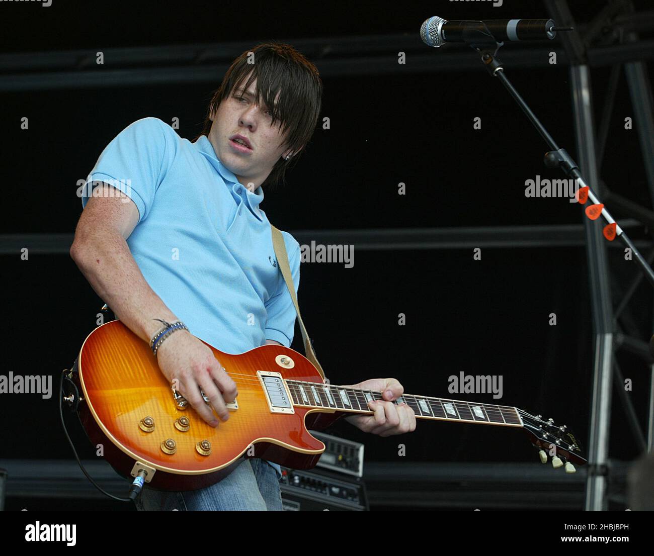 McFly perform live on stage at the Fox FM Party in the Park in ...