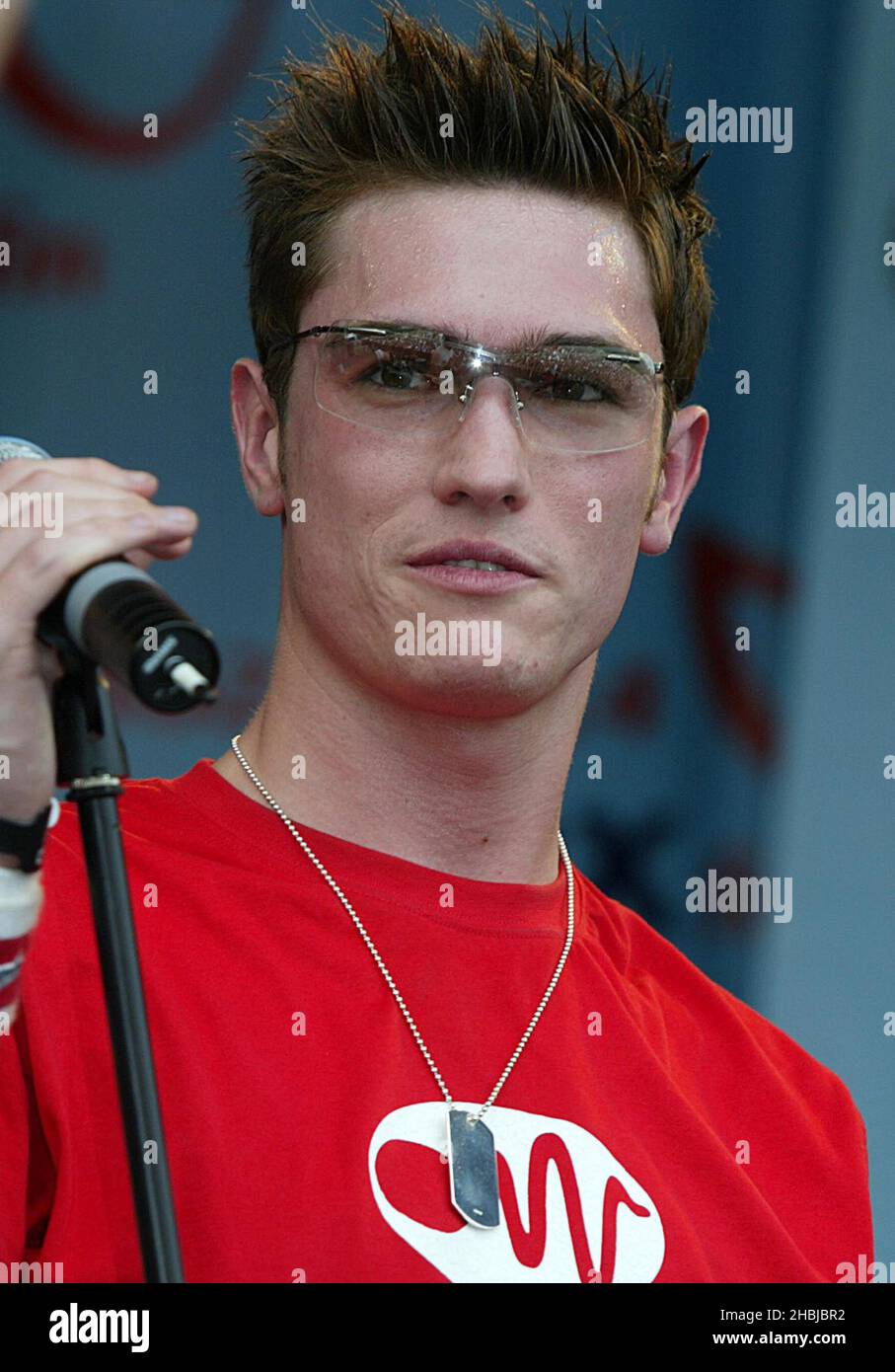 Phixx perform live on stage at the Fox FM Party in the Park in ...