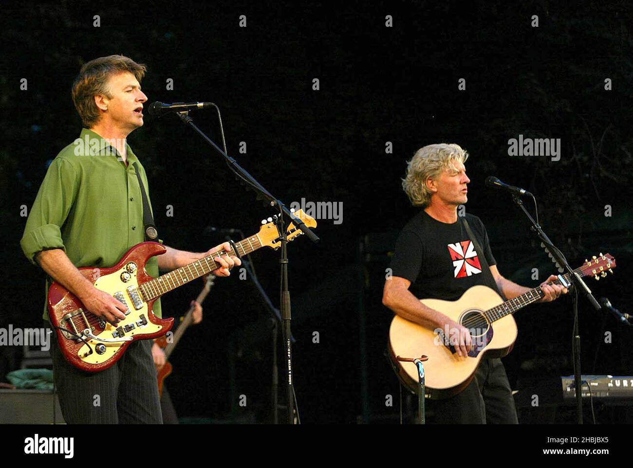 Neil & Tim Finn launch their new album "Everyone Is Here" at a concert ...