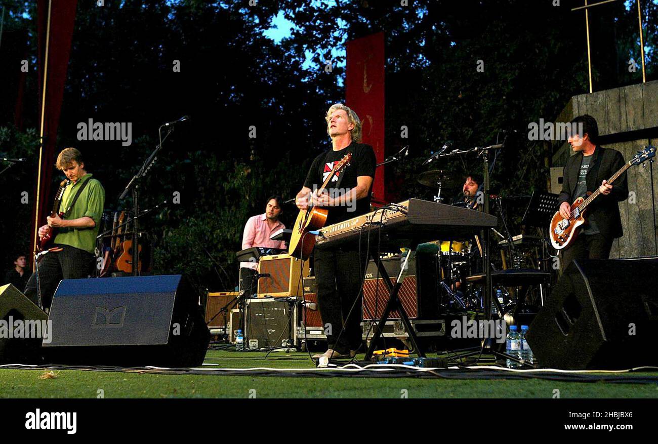 Neil & Tim Finn launch their new album "Everyone Is Here" at a concert ...