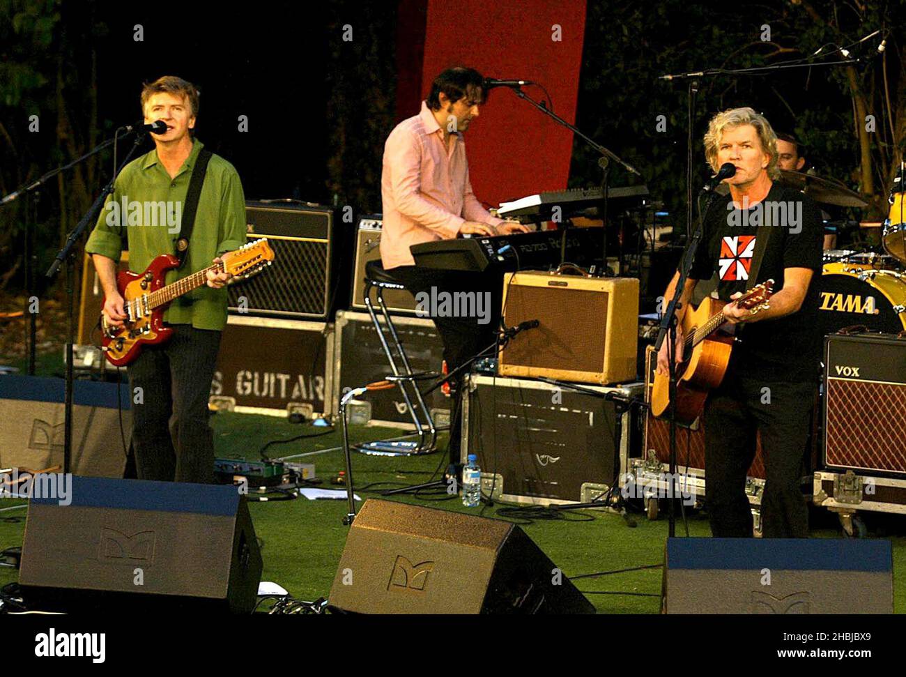 Neil & Tim Finn launch their new album "Everyone Is Here" at a concert ...