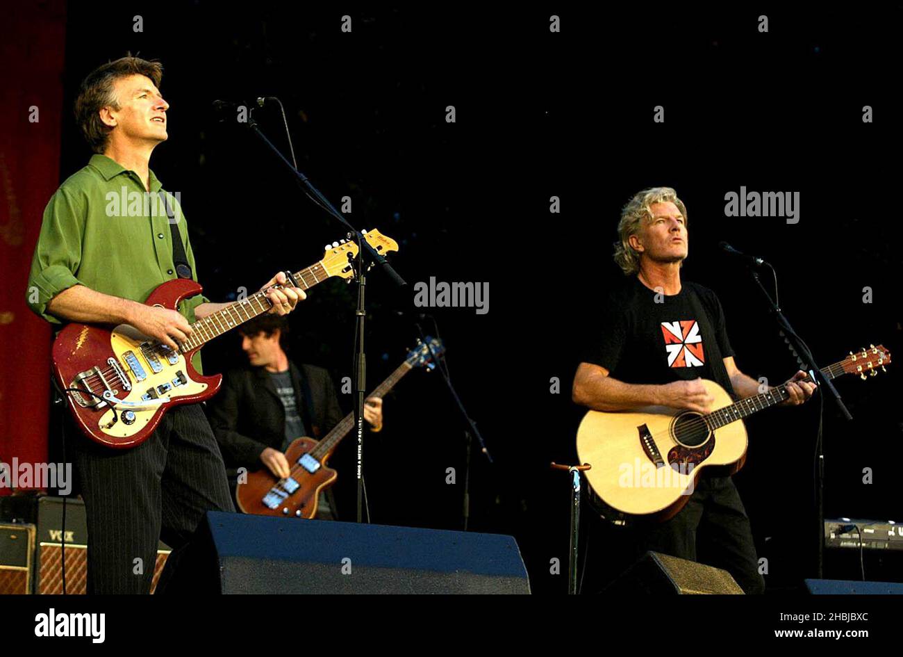 Neil & Tim Finn launch their new album "Everyone Is Here" at a concert ...