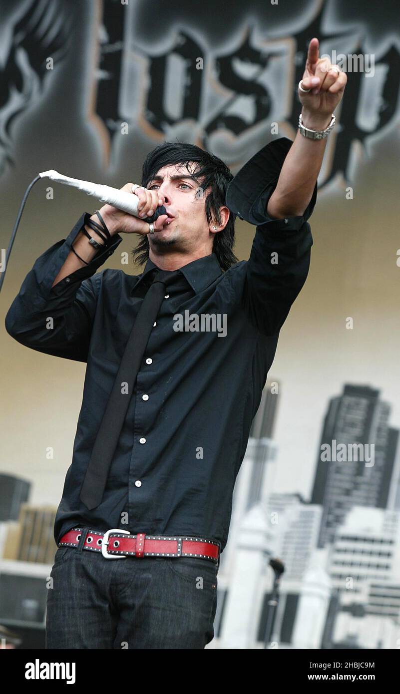 The Lost Prophets perform on stage on the third day of "The Carling ...