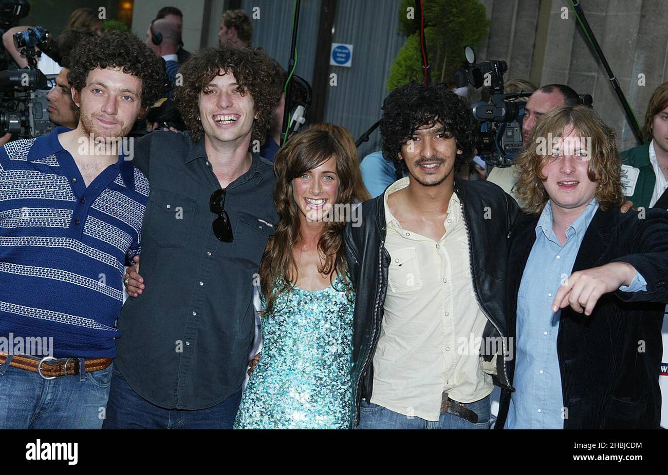 The Zutons attending the 2004 Mercury Music Prize awards held at ...