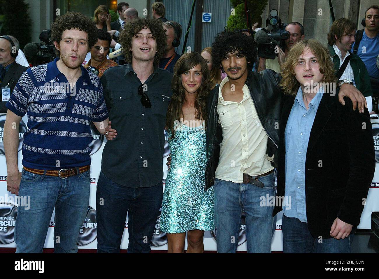 The Zutons attending the 2004 Mercury Music Prize awards held at ...