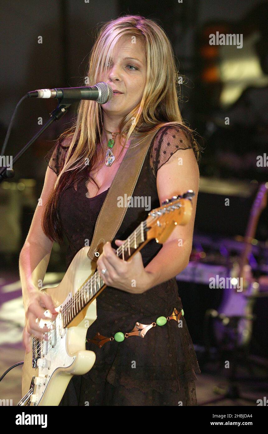 Theresa Anderson performs live during rehearsal ahead of tomorrow's ...