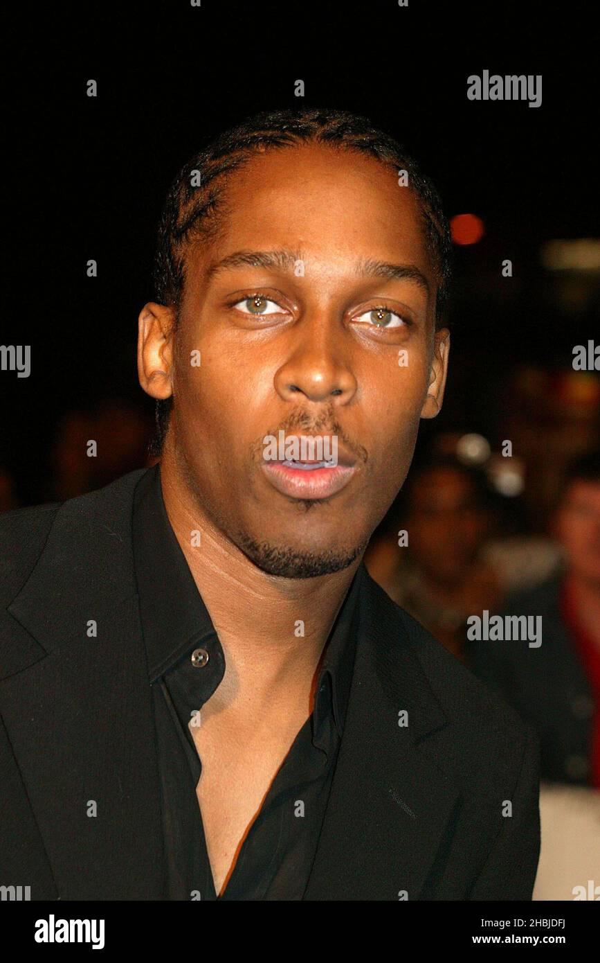 Lemar arrives at the Mobo Awards 2004 at The Royal Albert Hall in ...