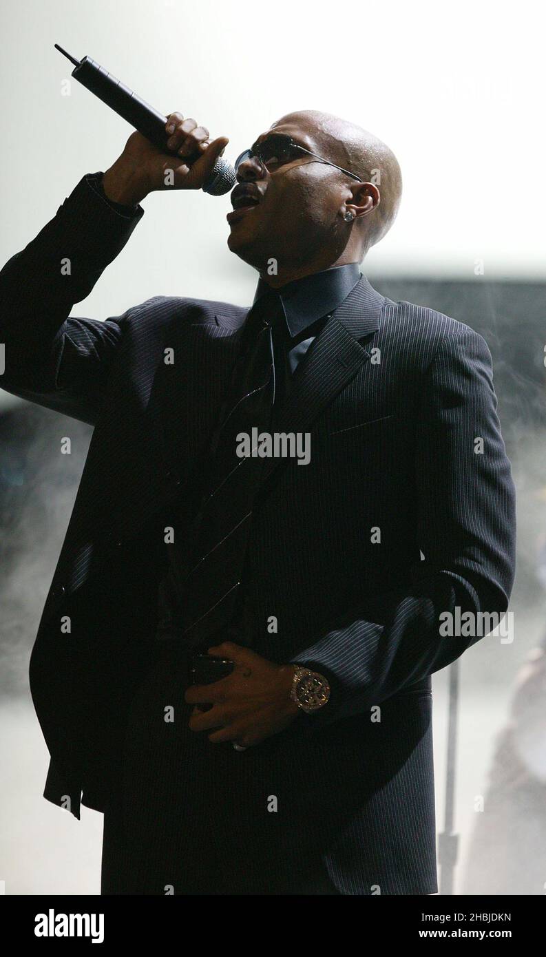 Mario Winans performs live on stage at the Mobo Awards 2004 at The ...