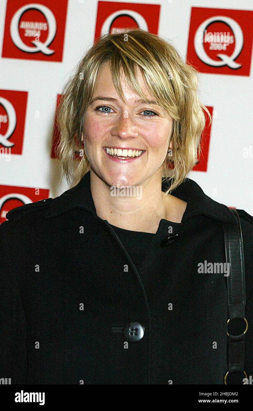 Edith Bowman arrives at the Q Awards 2004 at Grosvenor House, Park Lane ...