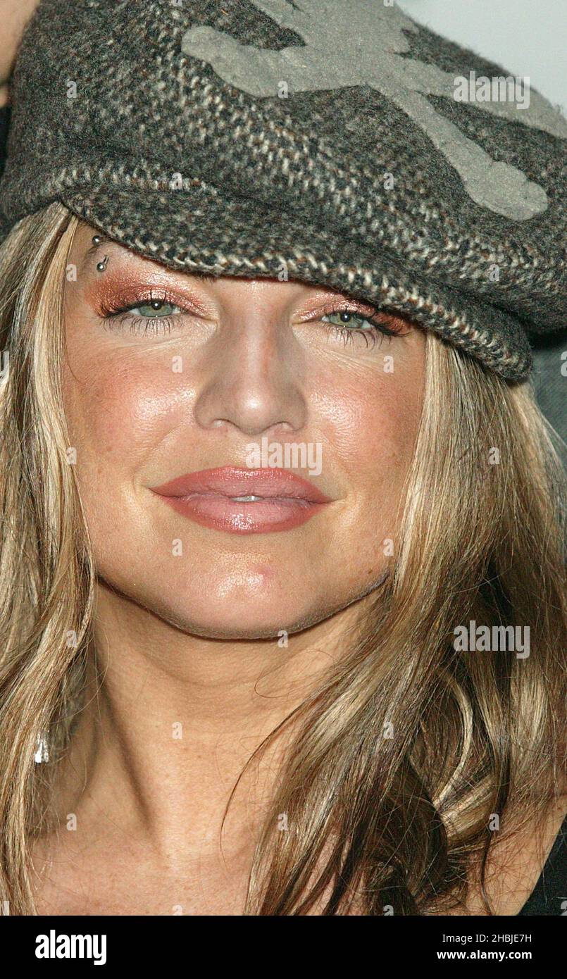 Fergie of the Black Eyed Peas pose at a photocall and are presented ...