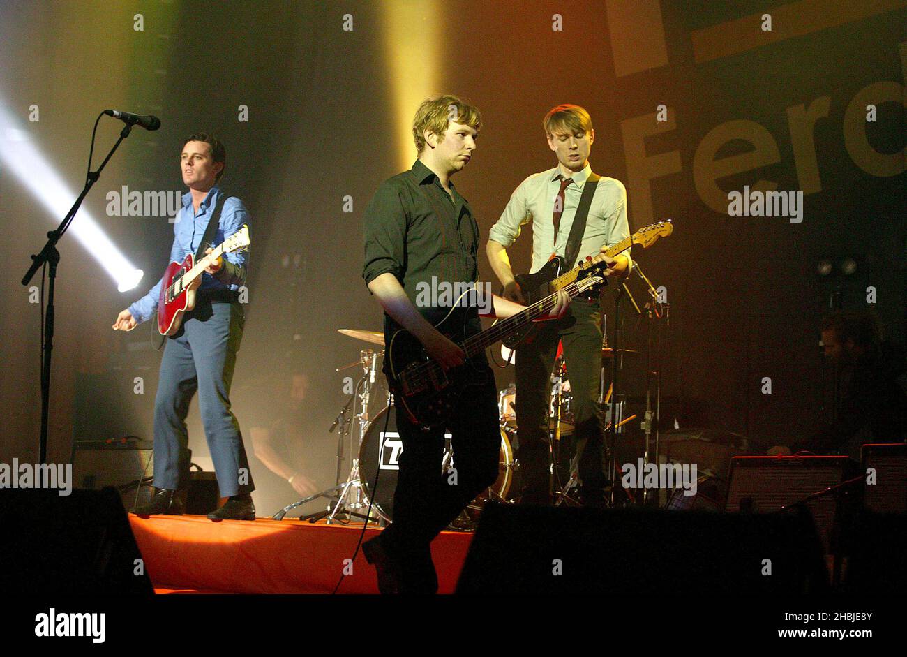 Robert Hardy;Alexander Kapranos;Nicholas McCarthy;Paul Thomson of band ...