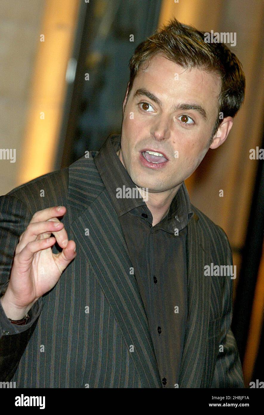 Jamie Theakston arrives at the final of "UK Music Hall Of Fame", the ...