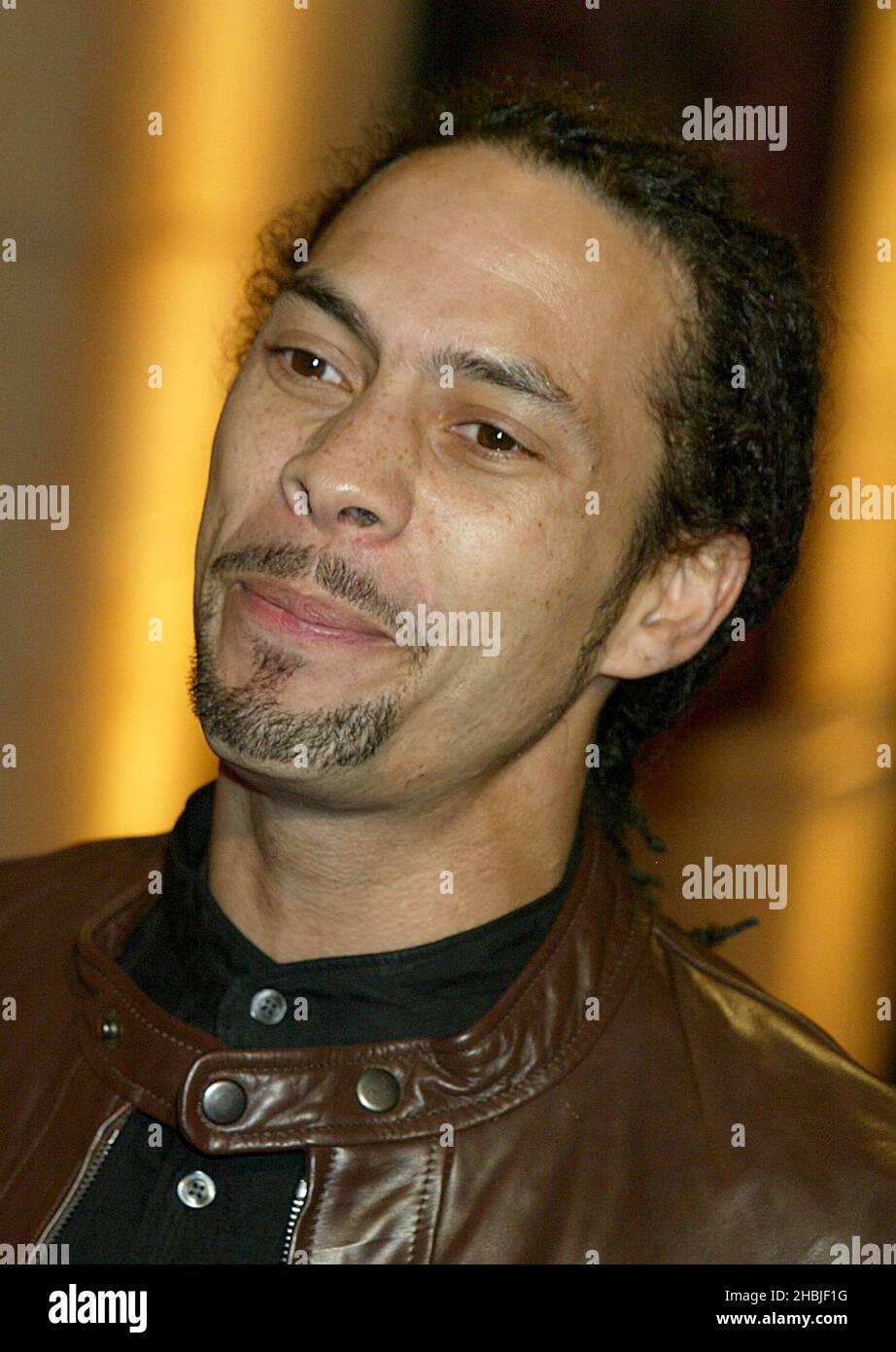Roni Size arrives at the final of "UK Music Hall Of Fame", the Channel ...