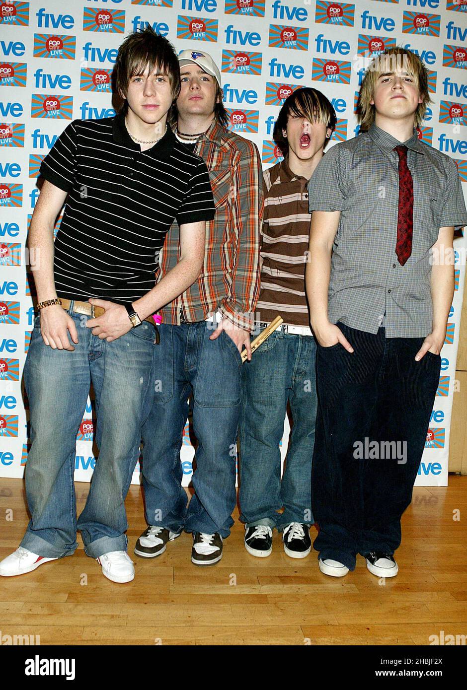 McFly poses at a photocall at "Pop City Live" music event, broadcast ...