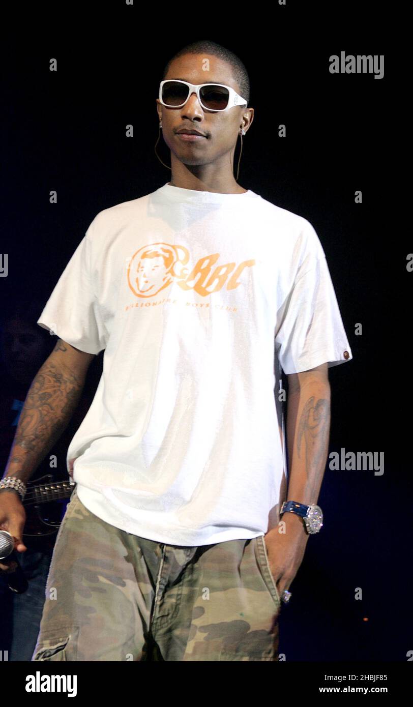 Pharrell Williams of N*E*R*D performs on stage at the final gig this ...