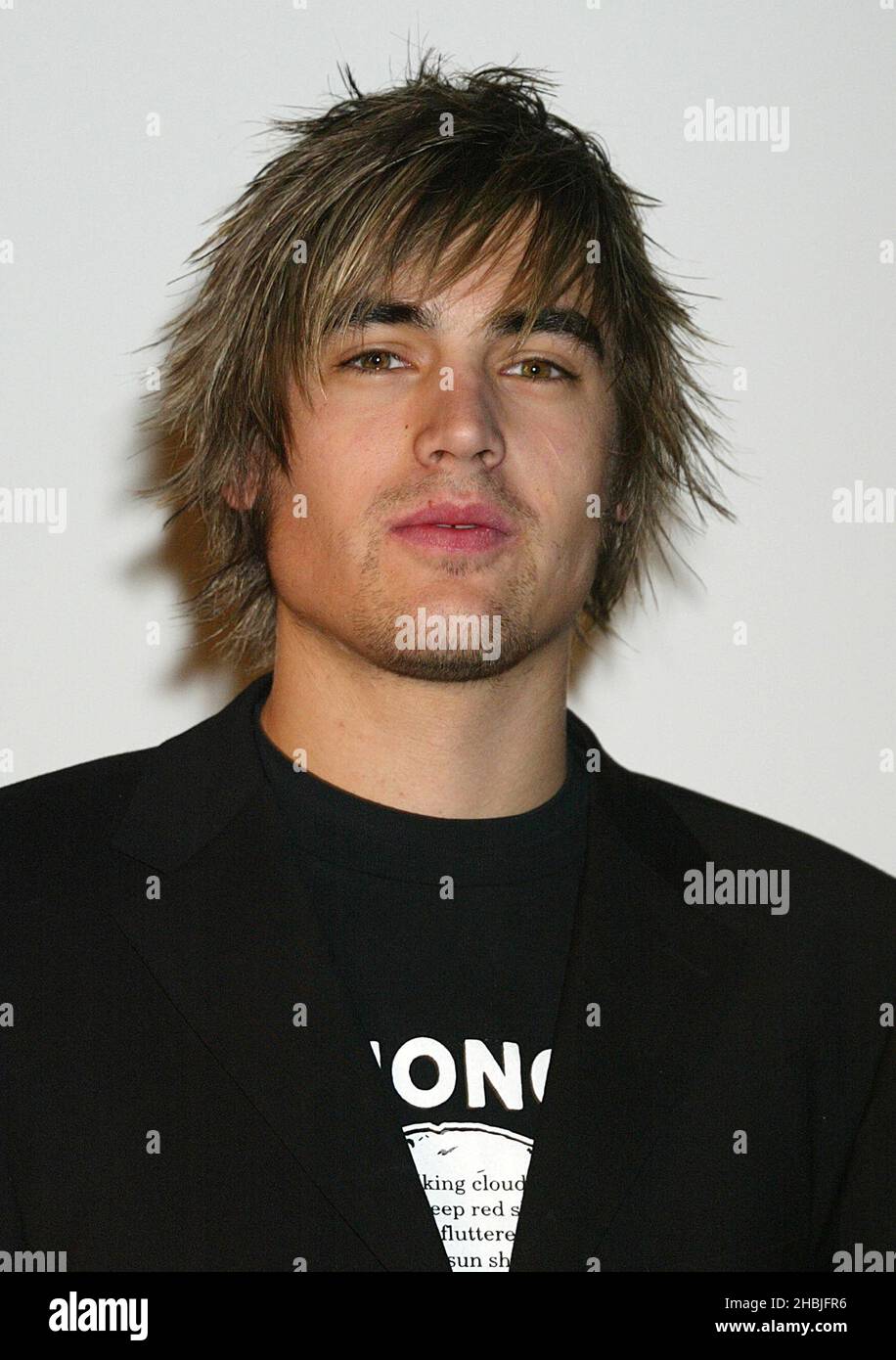 Charlie Simpson, of Busted attends a Press Conference to announce their ...
