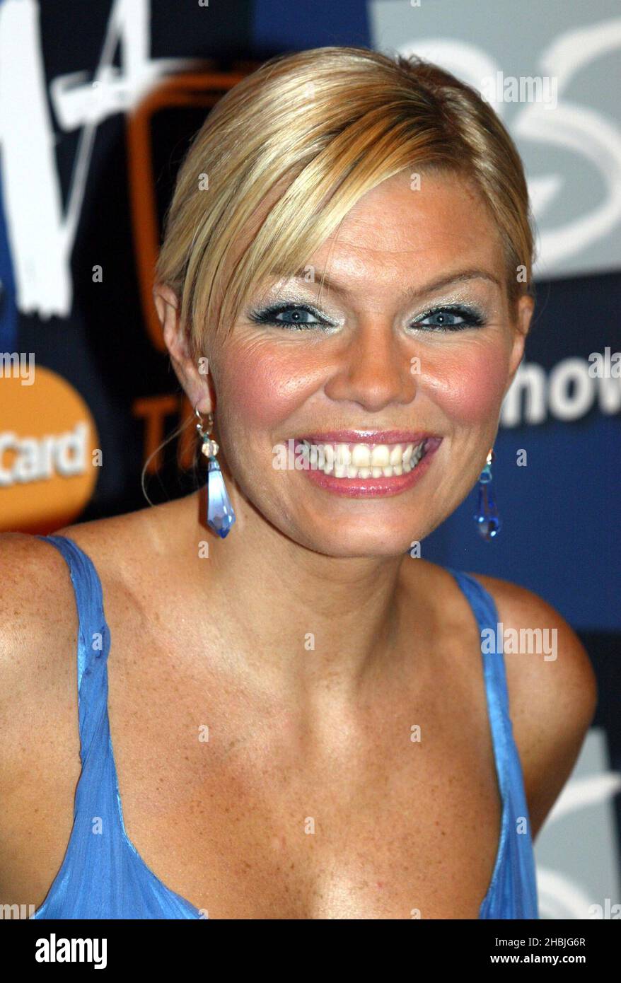 Kate Thornton at the Brit Awards 2005, Earls Court, London Stock Photo ...