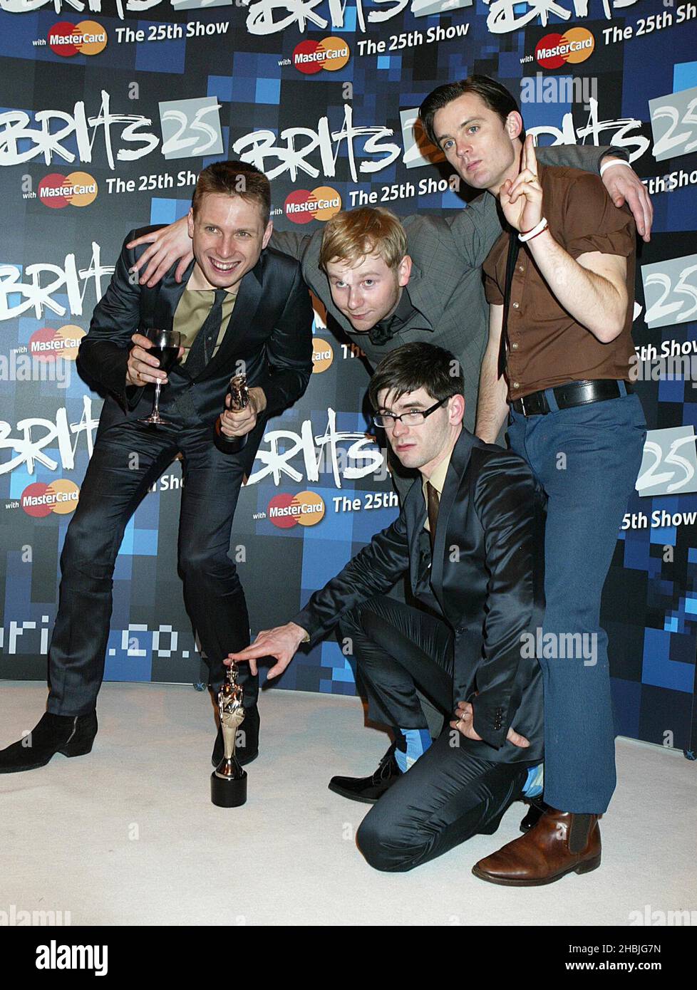 Franz Ferdinand at the Brit Awards 2005, Earls Court, London Stock ...