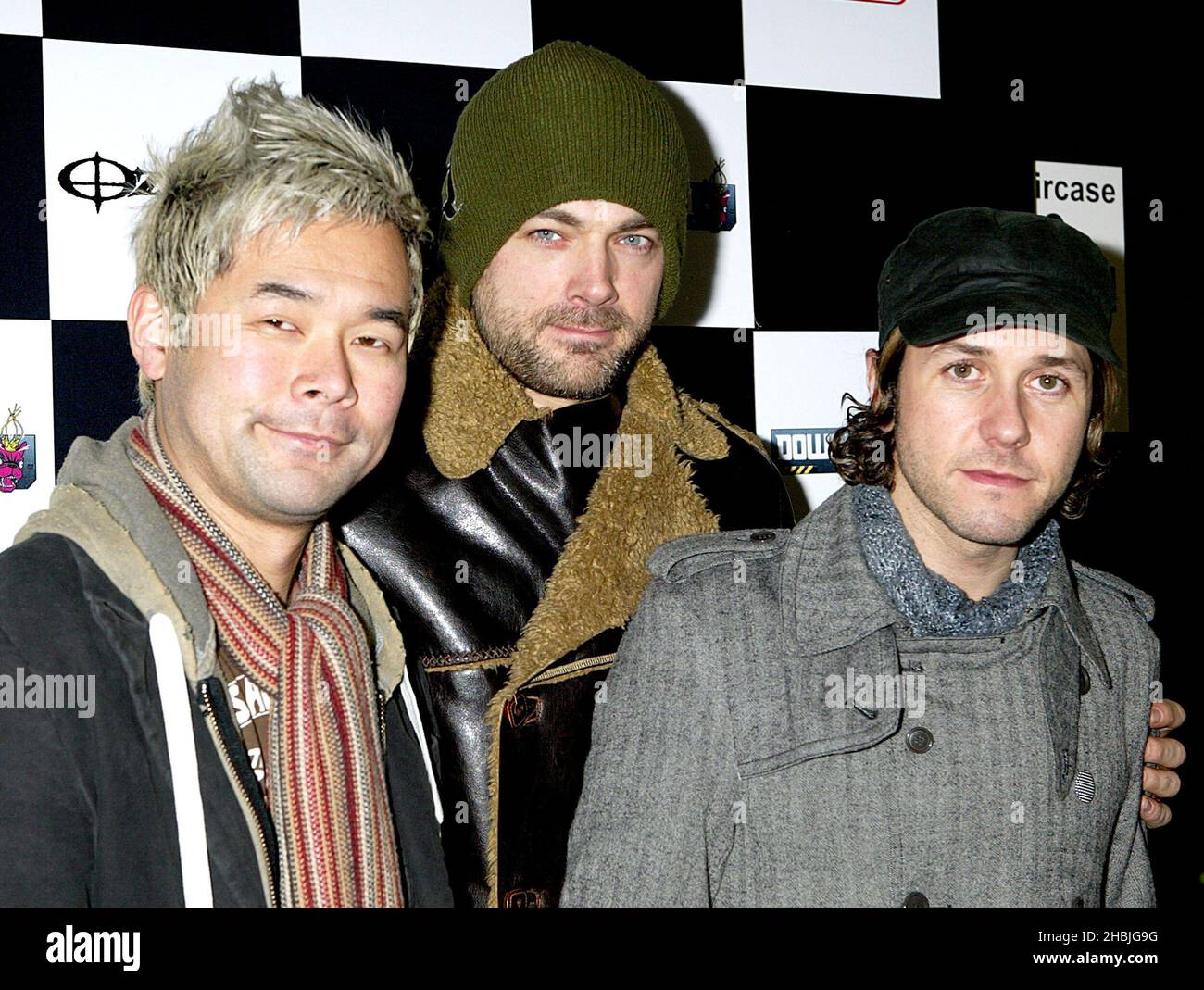 Feeder attend the official media launch for the Download Festival 2005 ...