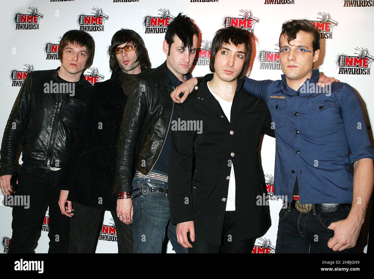 The Bravery arrives at inside arrivals at The Shockwaves NME Awards ...