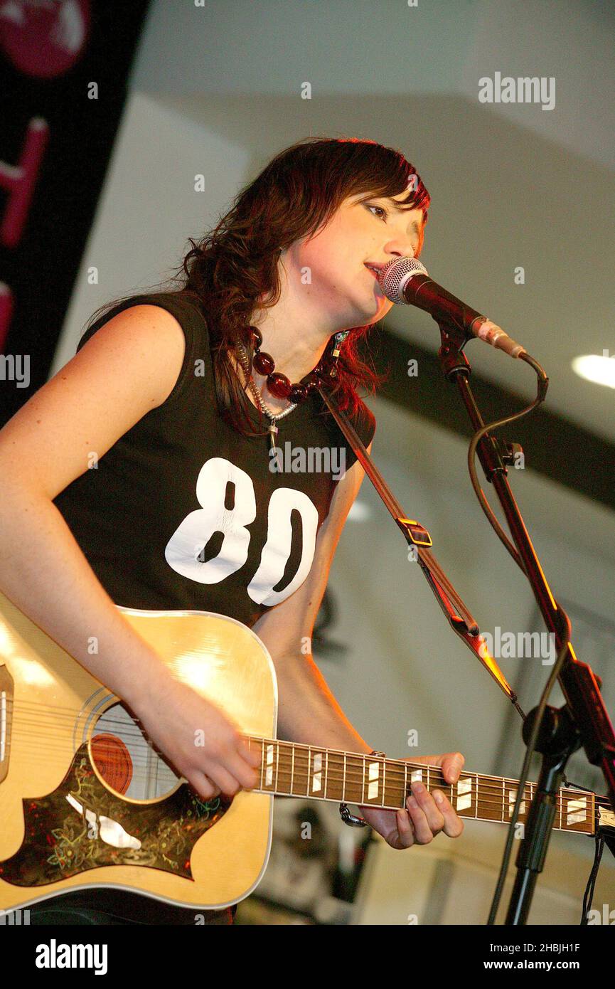 Scottish singer KT Tunstall performs live / signs copies of her latest ...