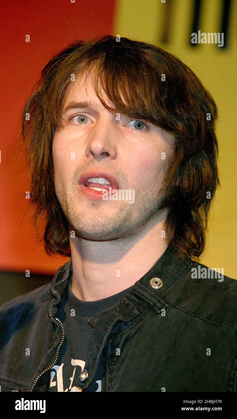 British singer-songwriter James Blunt performs live and signs copies of ...