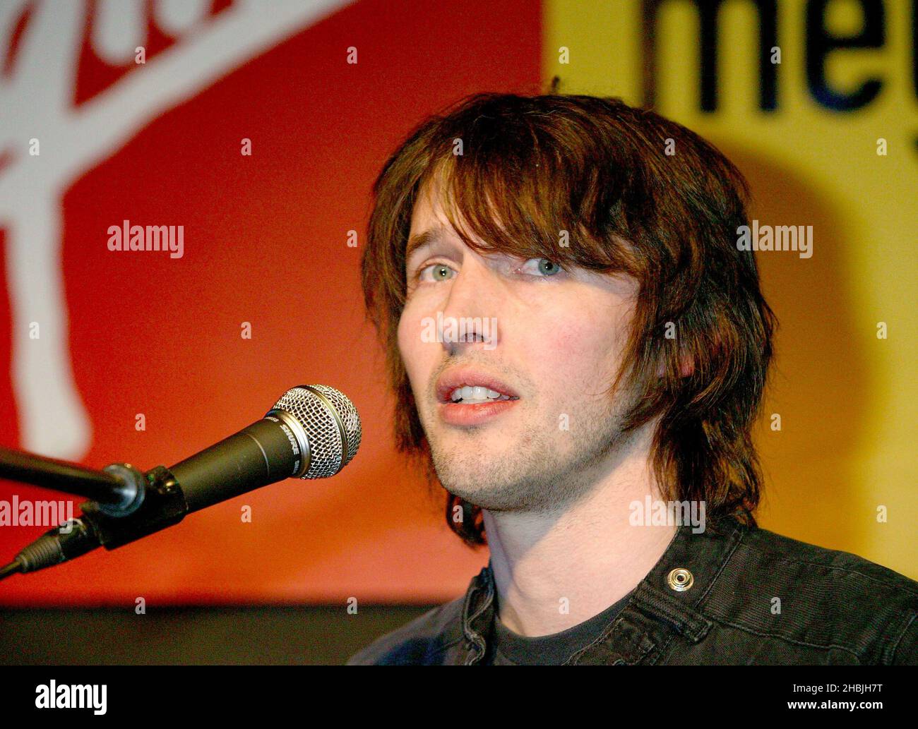 British singer-songwriter James Blunt performs live and signs copies of ...