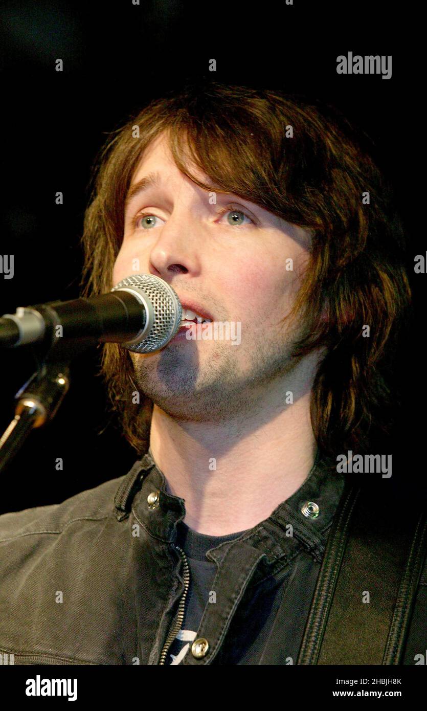 British singer-songwriter James Blunt performs live and signs copies of ...
