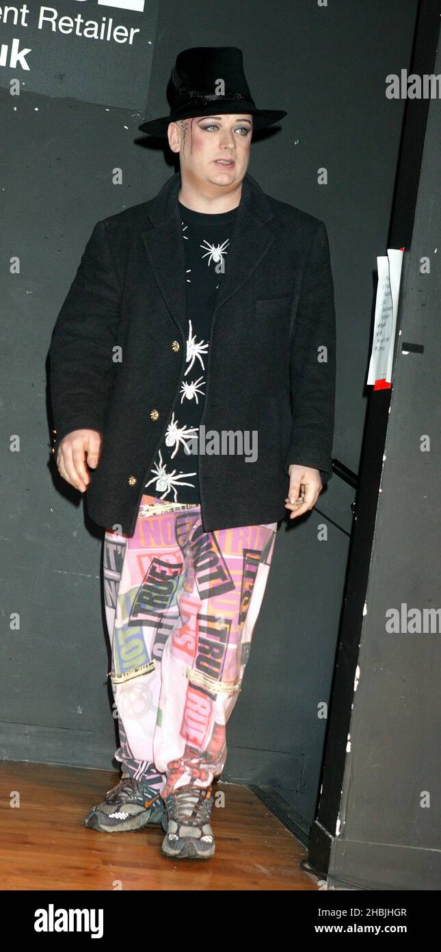 Former Culture Club frontman Boy George signs copies of his March 3 ...