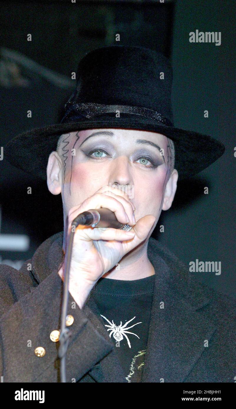 Former Culture Club frontman Boy George signs copies of his March 3 ...